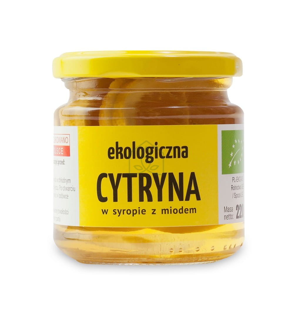 Cytryna w Syropie z Miodem BIO 220 g Kamionna