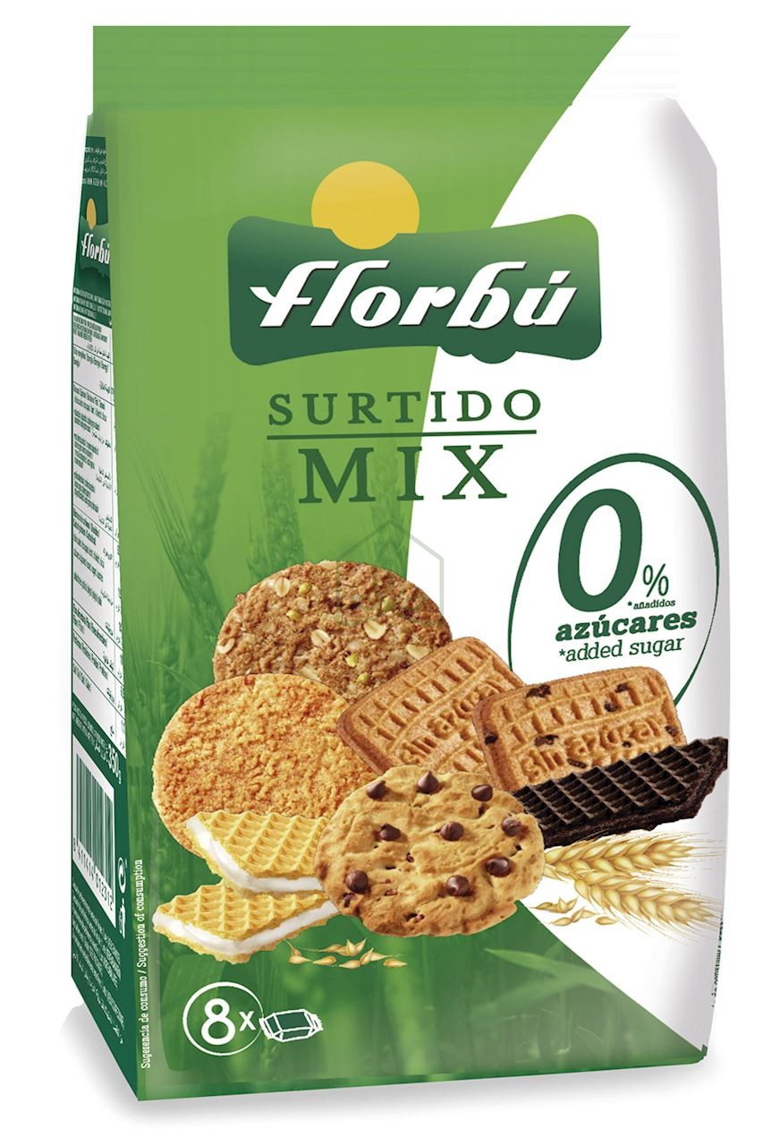 Ciastka i Wafelki Mix Bez Dodatku Cukru 270g Florbu