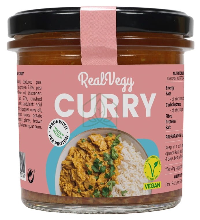 Curry Wegańskie Bezglutenowe 280 g Real Vegy